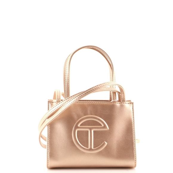 Telfar | Bags | Telfar Shopping Tote Faux Leather Small Rose Gold ...